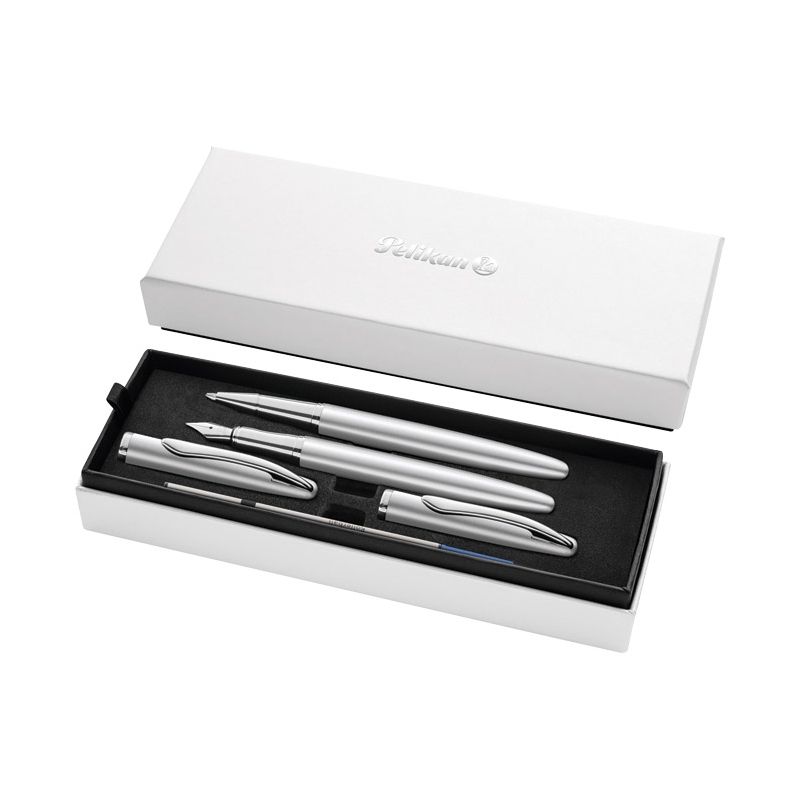 SET NALIVPERO+ROLER JAZZ NOBLE ELEGANCE+POKLON KUTIJA G25 PELIKAN 826938 SREBRNI