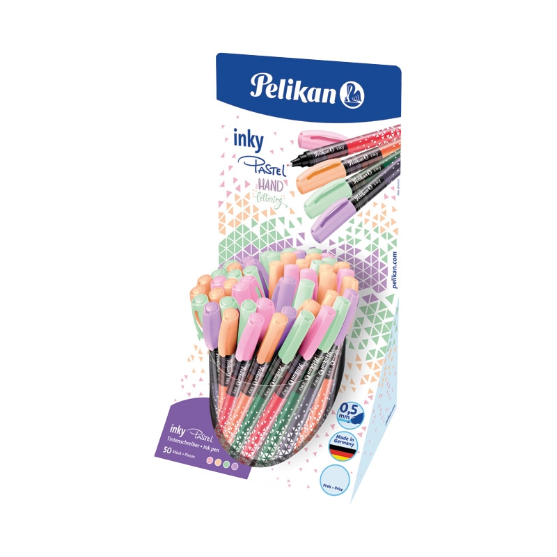 OLOVKA ROLER 0,5MM INKY 273 U ČAŠI PELIKAN 605342 PASTEL SORTIRANO
