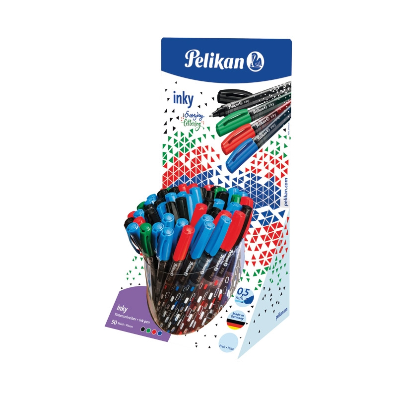 OLOVKA ROLER 0,5MM INKY 273 U ČAŠI PELIKAN 605342 SORTIRANO
