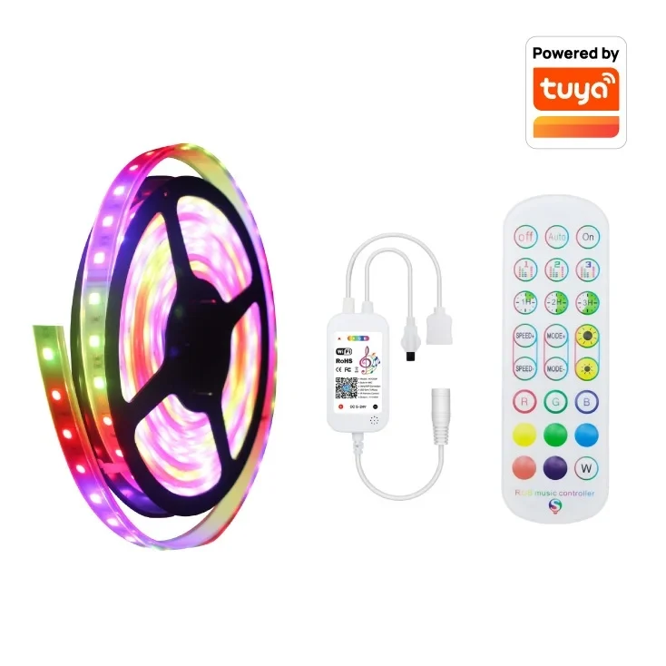 RGB LED TRAKA WIFI KONTROLA + DALJINSKI, PROSTO LTK5050/30RGB-WF/5, DUŽ. 5M