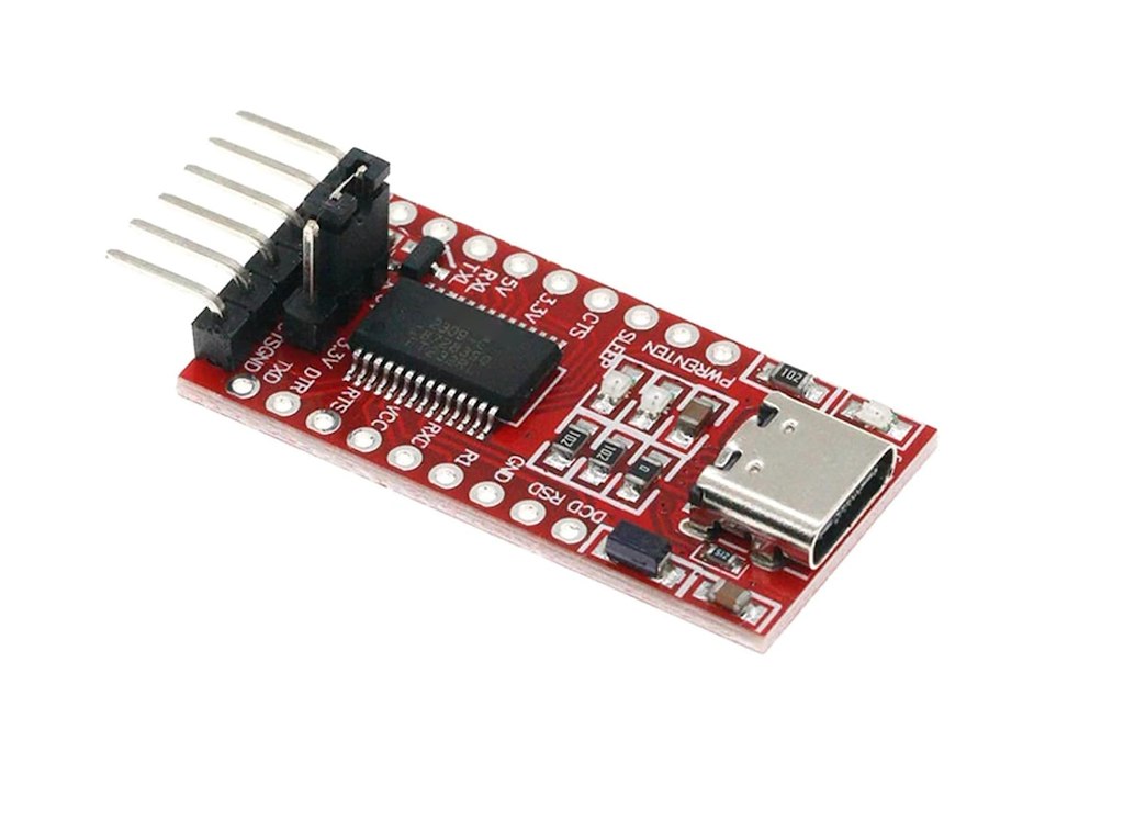 USB-C na TTL Serijski Konverter FTDI FT232RL (3.3V / 5V)