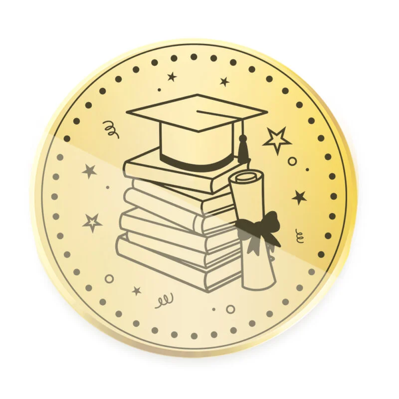 Gravirani zlatnik za diplomiranje