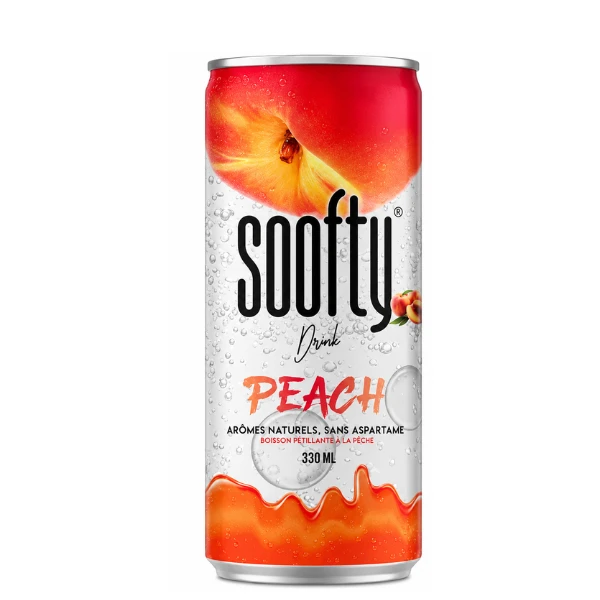 Soofty Gazirani Sok Breskva 0,33l