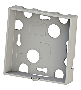 Back part for surface wiring of a 80x80mm sensor
Back part for surface wiring of a 80x80mm sensor, Accessory for KNX climate controls / air quality controls