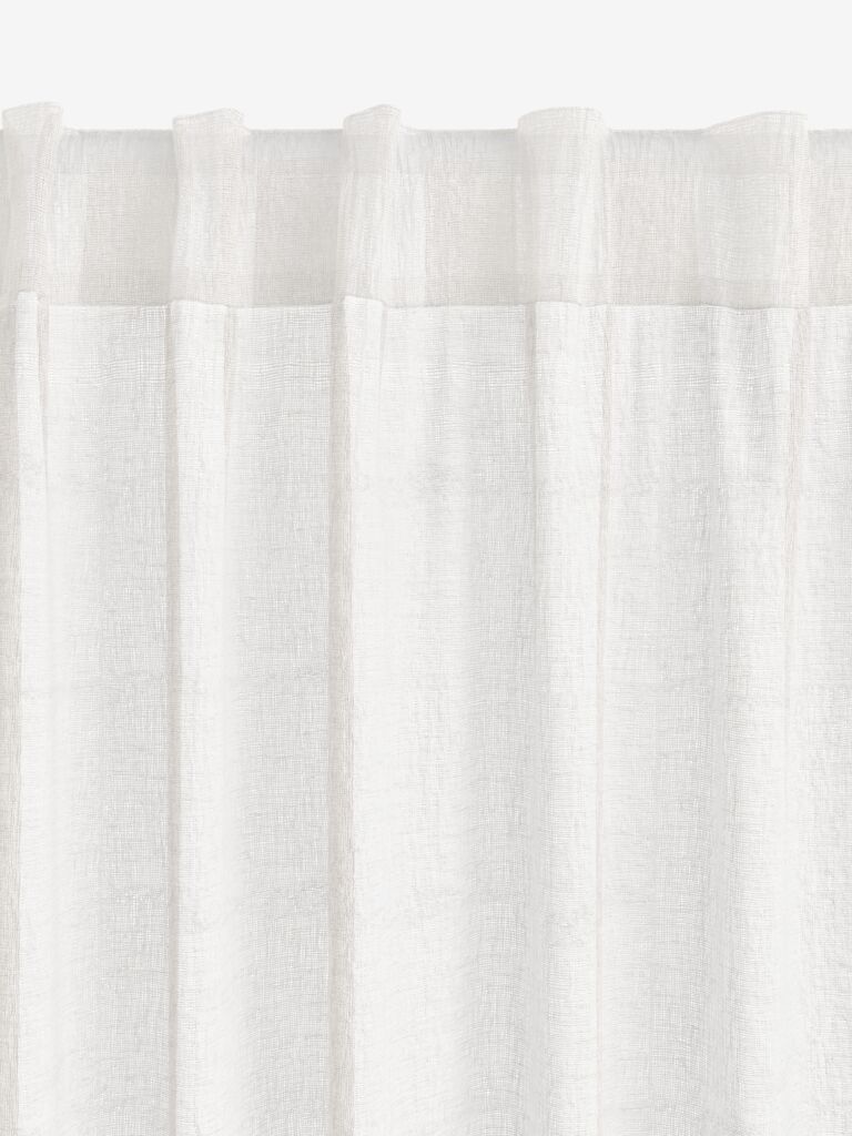 Zavesa UNNEN 1x140x300 imitacija lana bela