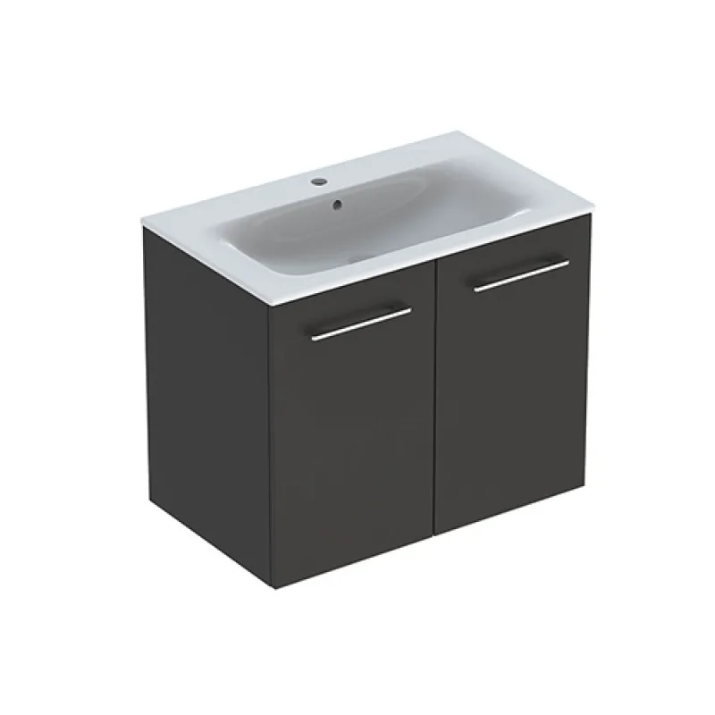 GEBERIT SELNOVA SQUARE LAVABO SA ORMARIĆEM, DVOJE VRATA, LAVA MAT, 80CM 501.257.00.1
