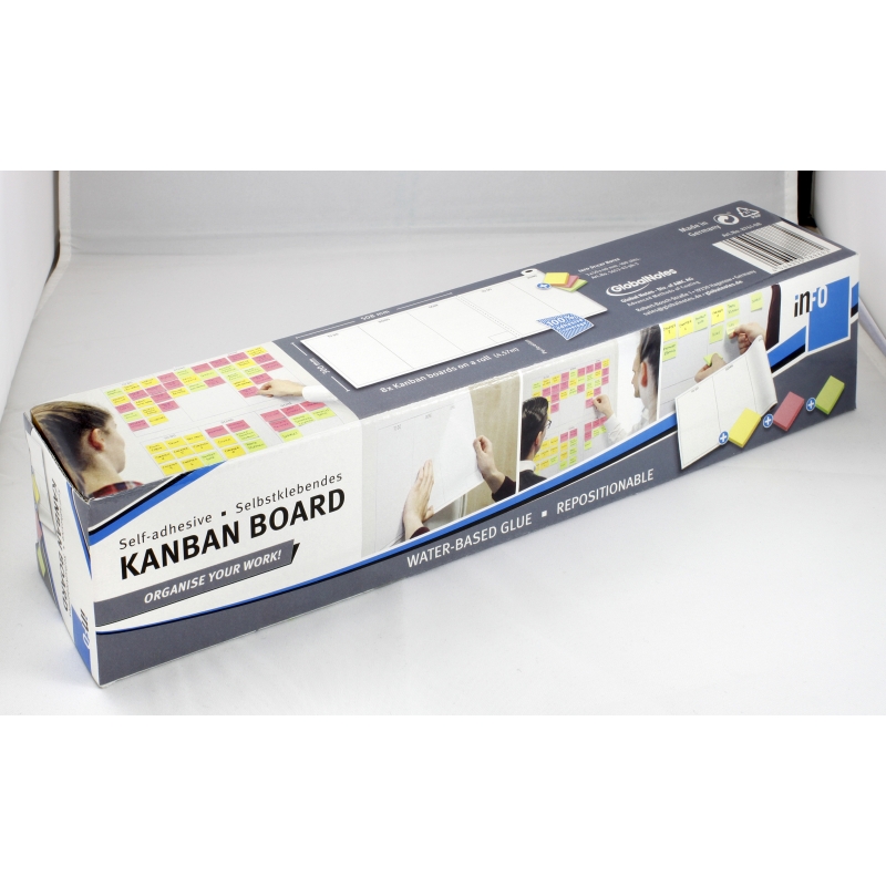 Samolepljivi KANBAN BOARD Set U Rolni 300mm X 4,57m Info Notes