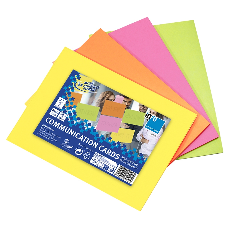 Samolepljivi Blok Za Sastanke 200x150mm, 4x50 Listova, Brillant Mix Info Notes
