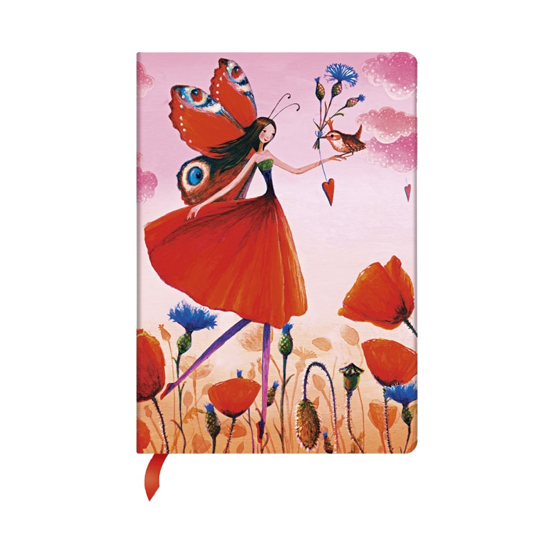 Notes 12x17cm-Midi Linije 88L S Gumicom Poppy Field Paperblanks PB3322-6