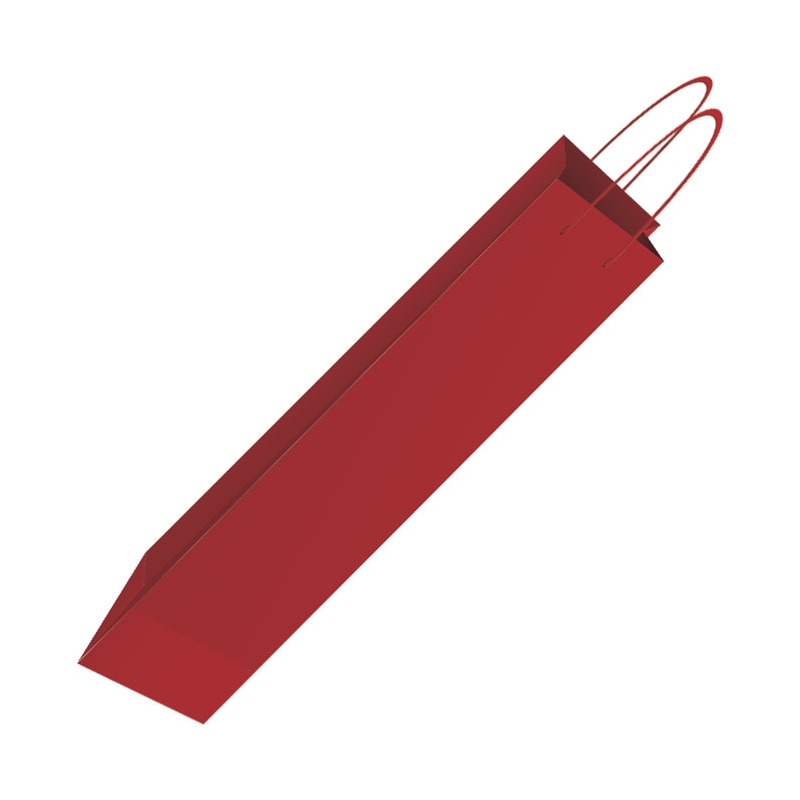 Kese Ukrasne-Flaša 13x40x8cm Sjajne Plastificirane Fornax Crvene