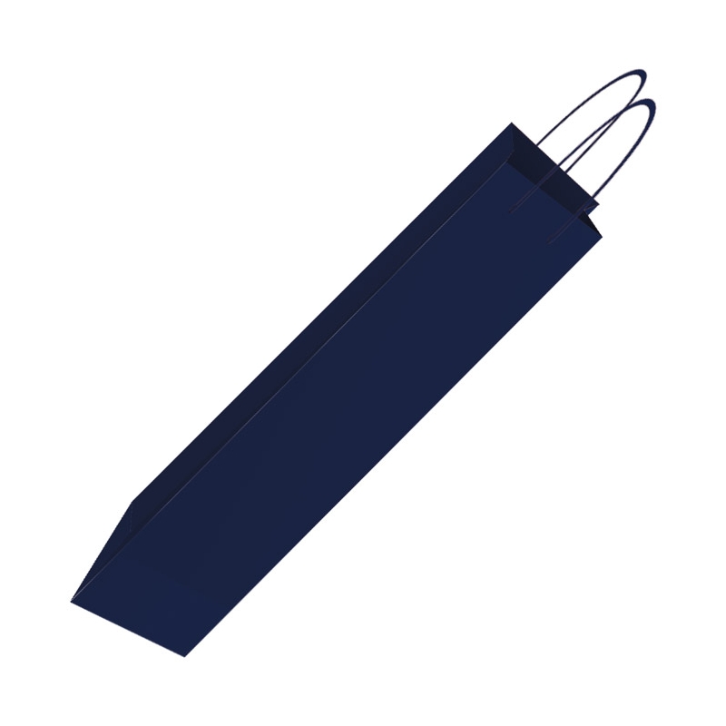 Kese Ukrasne-Flaša 13x40x8cm Sjajne Plastificirane Fornax Plave