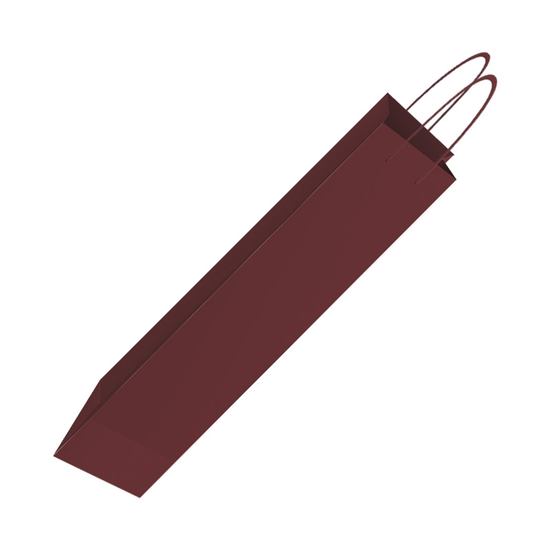 Kese Ukrasne-Flaša 13x40x8cm Sjajne Plastificirane Fornax Bordo