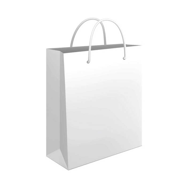 Kese Ukrasne 24x39x9cm Sjajne Plastificirane Fornax Bele