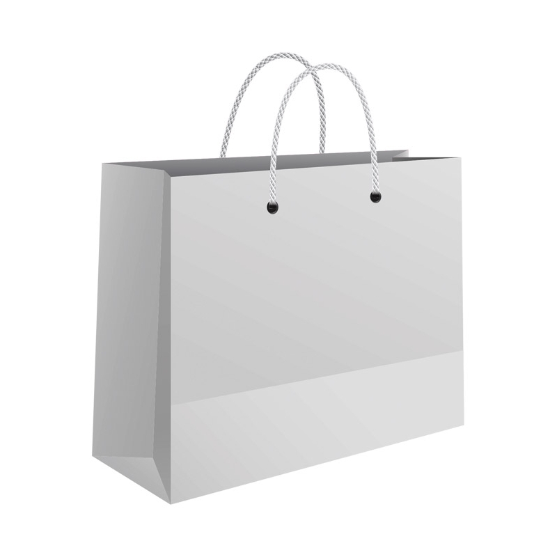 Kese Ukrasne 50x37x12cm Sjajne Plastificirane Fornax Bele