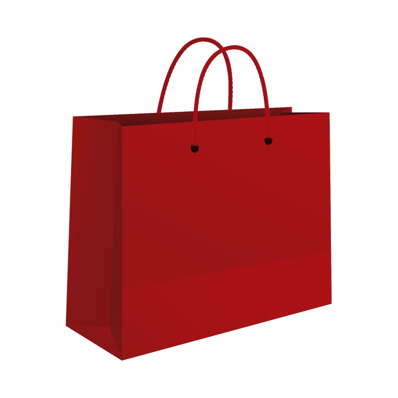 Kese Ukrasne 50x37x12cm Sjajne Plastificirane Fornax Crvene