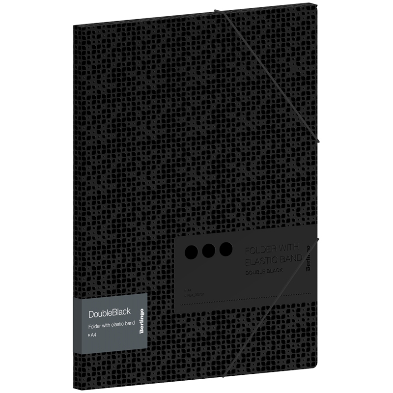 Fascikla PVC Sa Gumicom Berlingo DoubleBlack 240 X 320 X 15 Mm Berlingo Crna