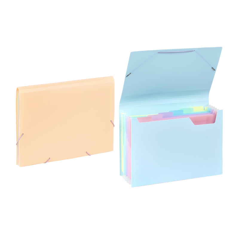 Expanding Organizer Sa 6 Pregrada I Gumicom Rainbow Pastel Viquel Sortirano