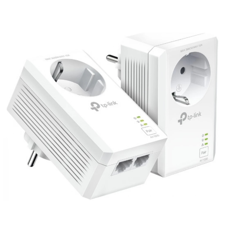 Powerline Adapter TP-LINK TL-PA7027P KIT AV1000/1000Mbps/Homeplug AV/2x RJ-45/Uticnica/300m