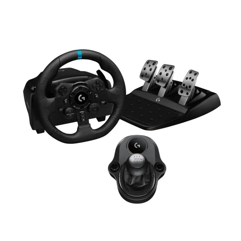 Logitech G923 Trueforce Racing Wheel + Logitech Shifter