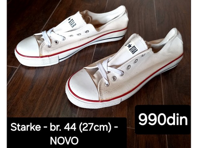 Muške patike starke bele br. 44 - NOVO