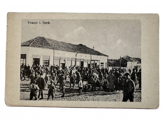 Vranje – svadbena povorka, originalna stara razglednica