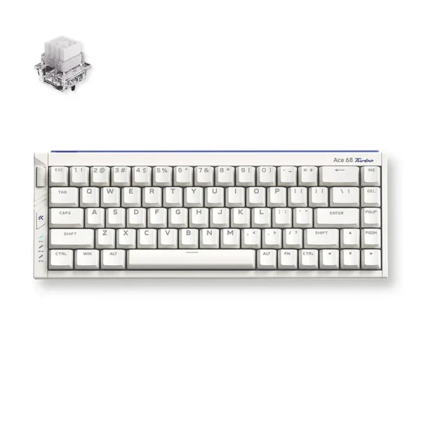 Gaming tastatura MCHOSE Ace 68 Turbo Nova White Mount Tai Magnetic switch