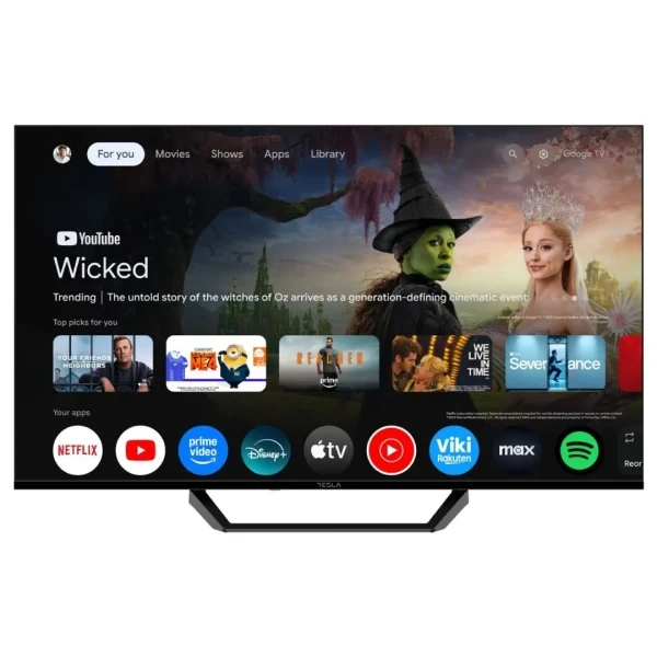 Smart LED TV 43 Tesla 43E655BFS 1920x1080 FHD DVB-T2 Bluetooth WiFi Frameless GoogleTV