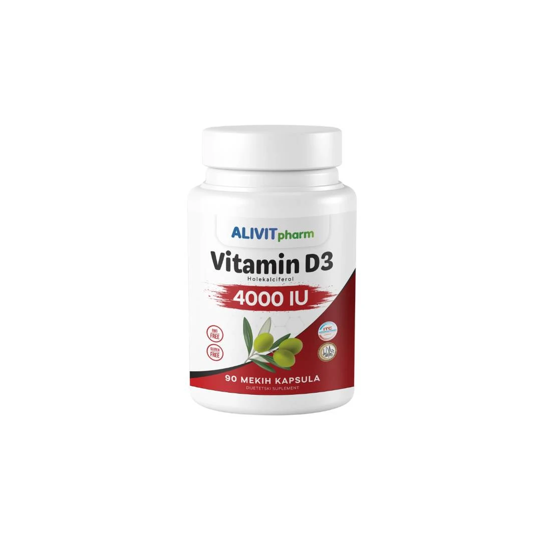 ALIVITpharm Vitamin D3 4000 IU 90 Mekih Kapsula