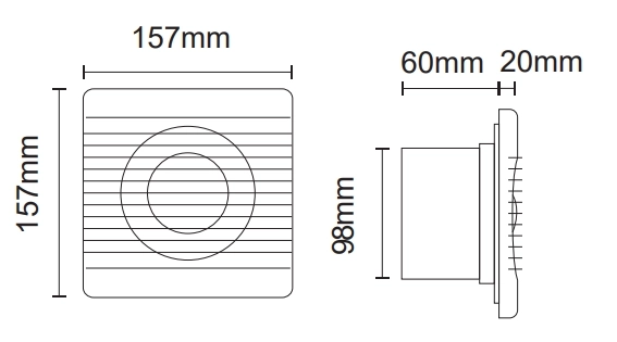 KUPATIL VENT FI100 12W VITO