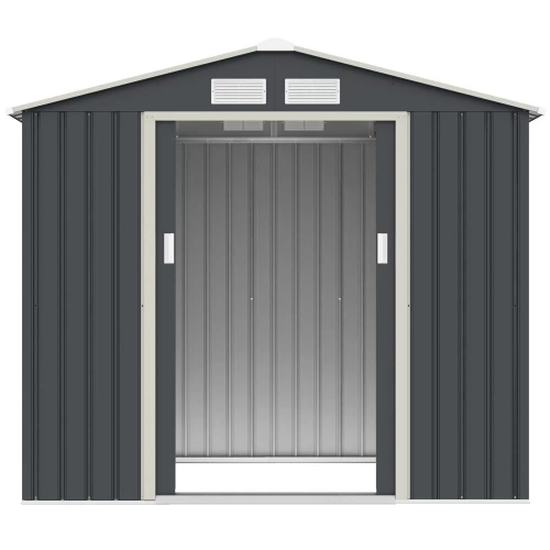 Zg kućica metalna tamno siva ferox 213x131x185cm