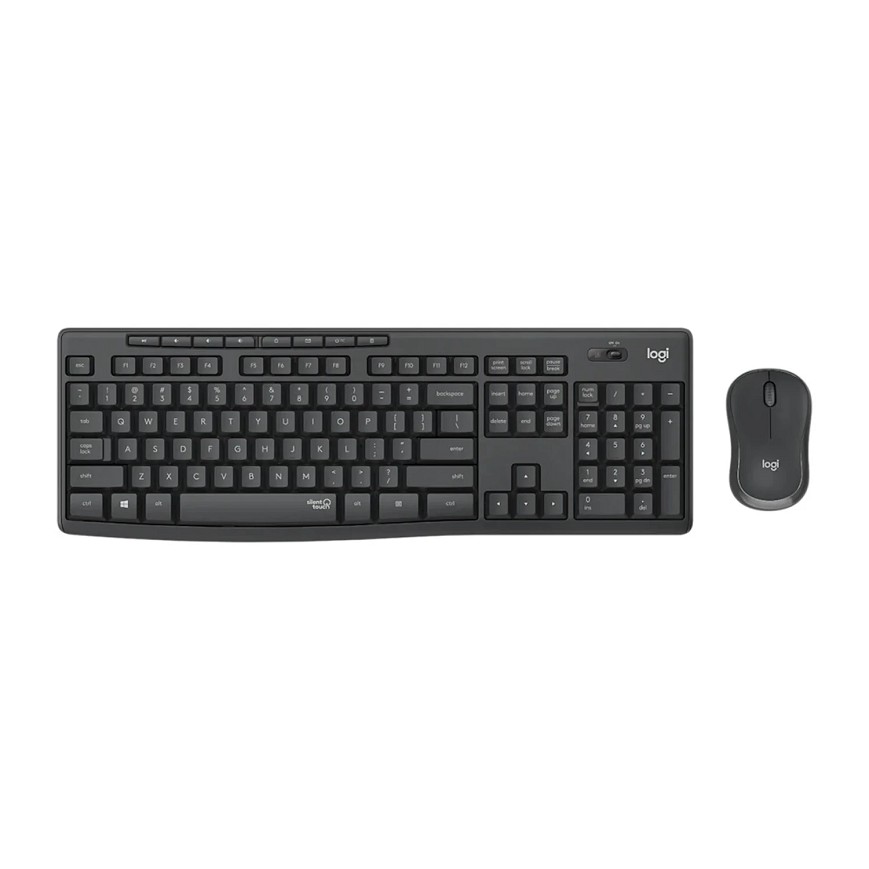 LOGITECH MK295 SILENT WIRELESS COMBO US TASTATURA + MIS CRNA