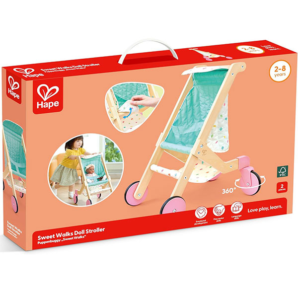 Kolica za lutku drvena Hape Toys 22003523