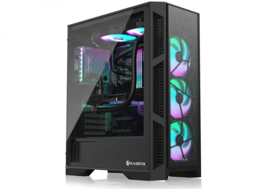 Kućište ATX Raijintek Arcadia III TG, Crno