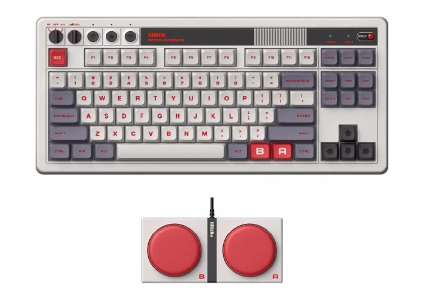 Bežična tastatura 8BitDo Retro 87/mehanička/RGB/N Edition + Dual Super Buttons