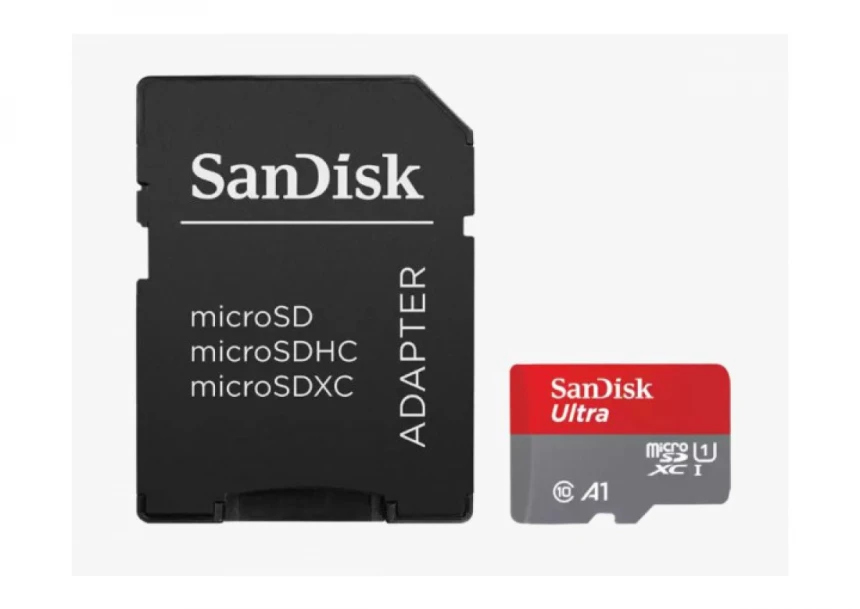 Micro SDXC SanDisk 64GB Ultra, SDSQUAB-064G-GN6MA sa adapterom