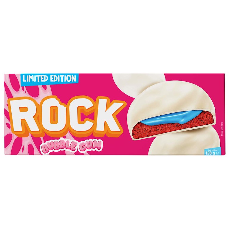 Rock keks bubble gum 128g rock