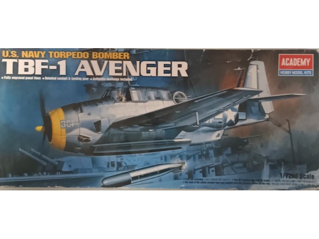 Maketa aviona TBF-1 Avenger Academy 1:72
