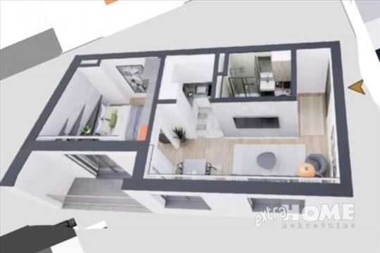 Voždovac, 1.5s, 40,03 m², novogradnja, LUX