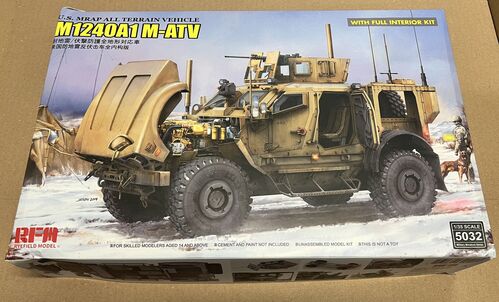 NEW! Rye Field Model RM-5032-REKLAMACJA U.S MRAP All Terrain Vehicle M1240A1 M-ATV (with full interior)-Uszkodzony! / Damaged!