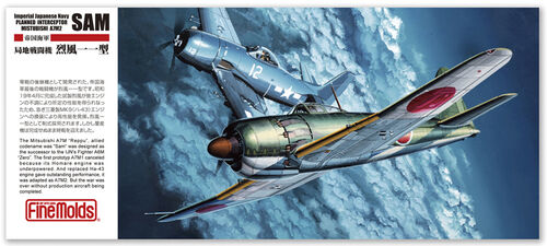 NEW! FineMolds FQ01 IJN Interceptor Mitsubishi A7M2 "Reppu" (Sam)