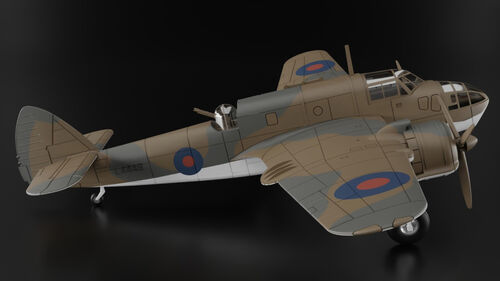 NEW! Metallic Details MDR14462 Bristol Beaufort Mk.I - 3D-Printed Model with Decals and PE-Parts