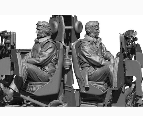 Legend LF4401 US WWII Navy Pilot Set No.1 (4 Pilots / 3D-Printed)