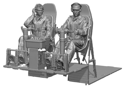 NEW! Legend LF4404 US WWII Bomber Pilot & Co-Pilot Set (2 Pilots and 2 Co-Pilots / 3D-Printed)