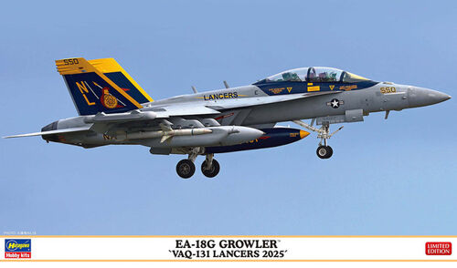 NEW! Hasegawa 02528 Boeing EA-18 G Growler -V AQ-131 Lancers (2025)