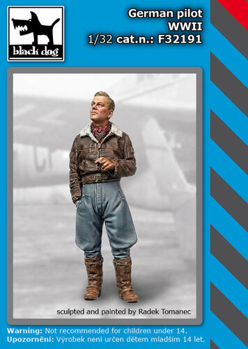 NEW! Black Dog F32191 German WWII Pilot (1 Figure)
