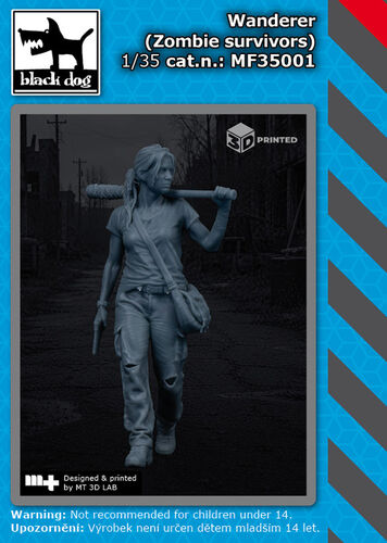 Black Dog MF35001 Wanderer - Zombie Survivors (1 Figure / 3D-Printed)