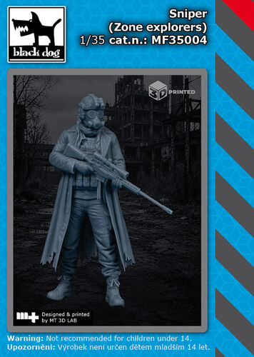 Black Dog MF35004 Sniper- Zone Explorers (1 Figure / 3D-Printed)