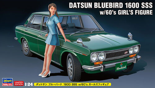 Hasegawa SP477 52277 Datsun Bluebird 1600 SSS w/60's Girl's Figure