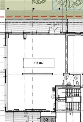 Novogradnja, lokal 115m2, Lux 51, B.kosa