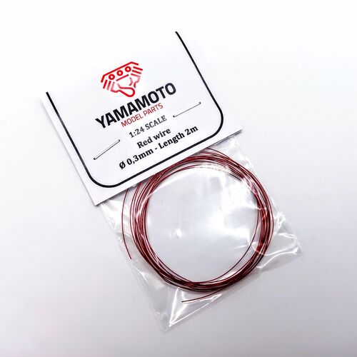 Yamamoto Model Parts TUN74 Black red 0,3mm 2m